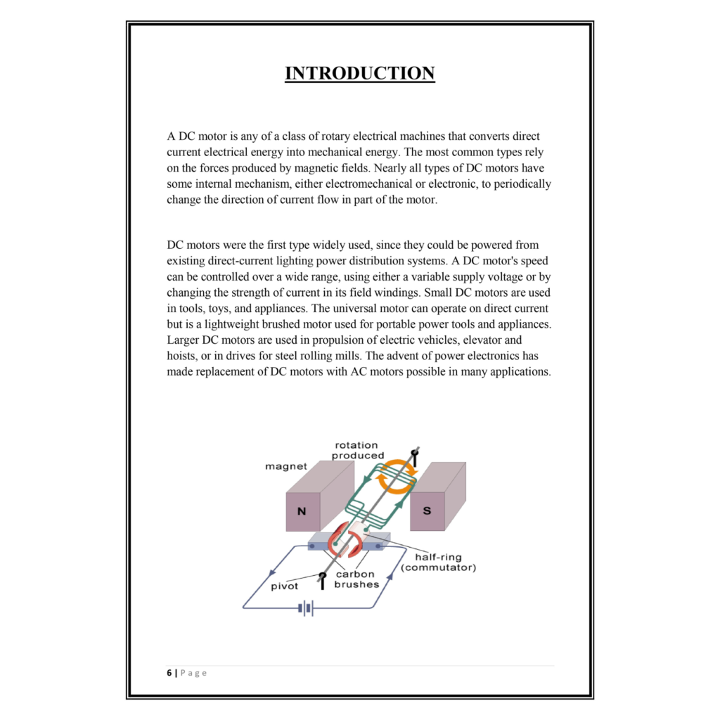 DC Motor Project PDF - Knowledge Cycle PDF